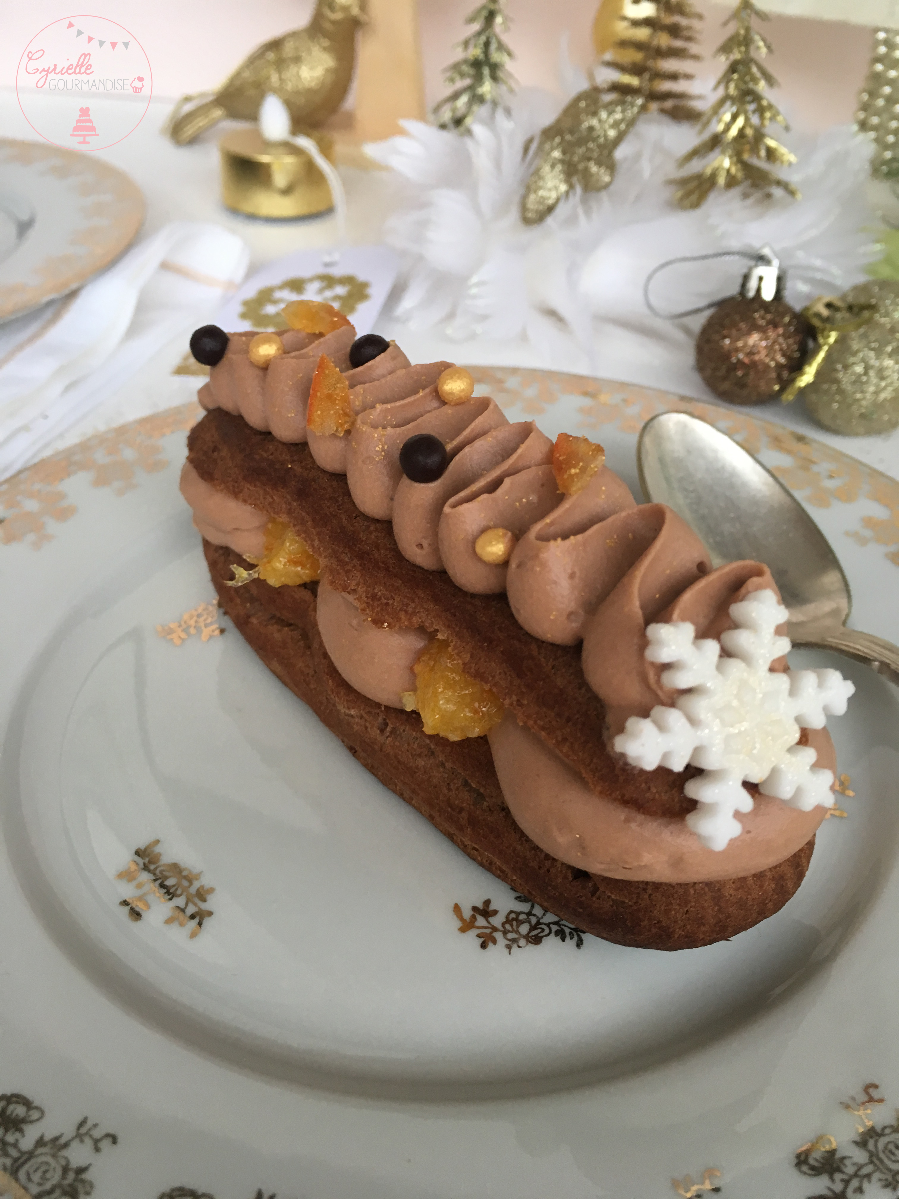 Eclair de Noël Chocolat-Clémentine {Foodista Challenge #25} – Cyrielle ...