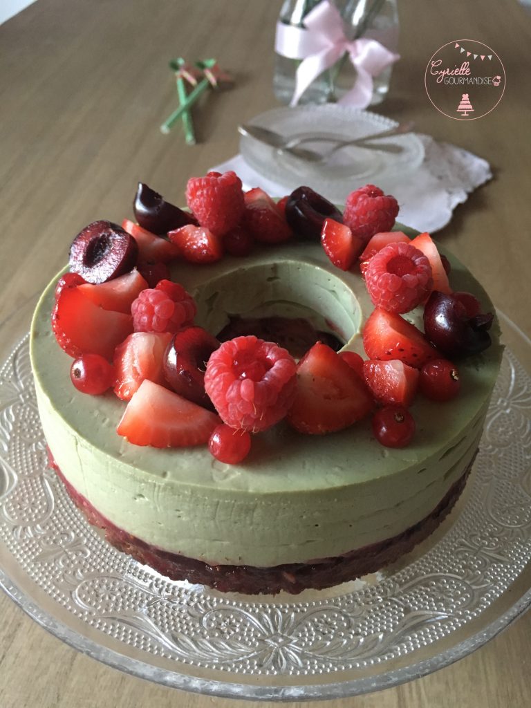 Cheesecake Matcha Fruits Rouges sans cuisson – Cyrielle Gourmandise