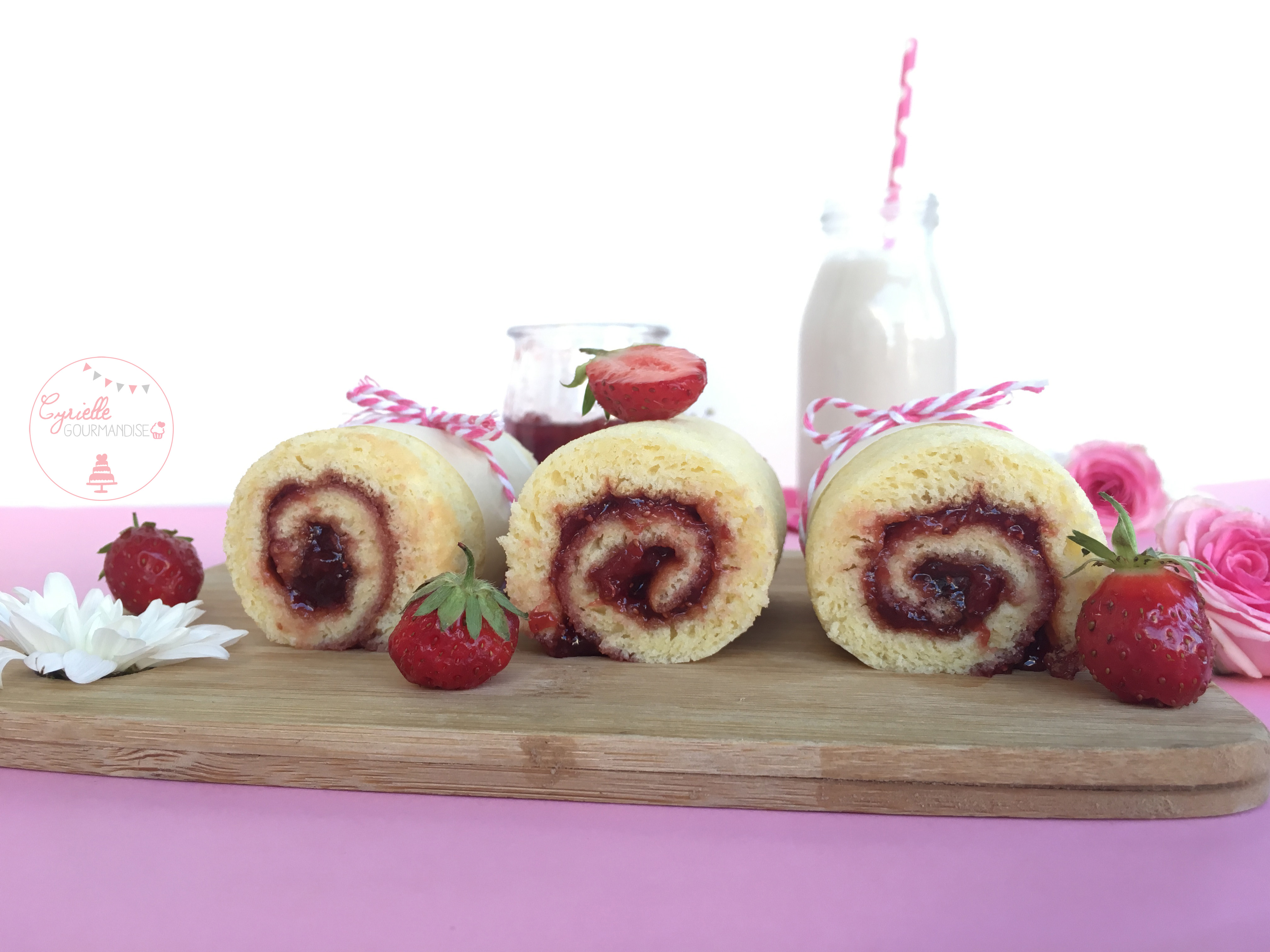 Les Mini roulés à la confiture de Fraise de mon enfance ♥ – Cyrielle ...